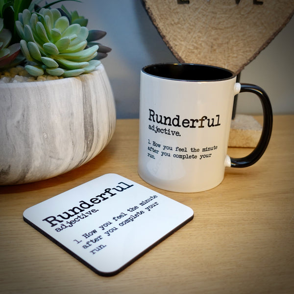 New Runderful Mug and Coaster Sets - EllieBeanPrints