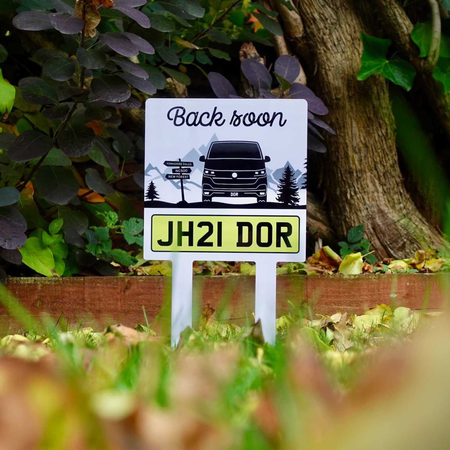 Personalised Campervan Pitch Marker Signs - EllieBeanPrints