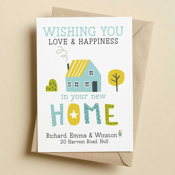 Personalised New Home Card - EllieBeanPrints