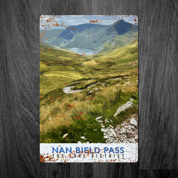 Nan Bield The Lake District Vintage Style Metal Sign | Personalised ...