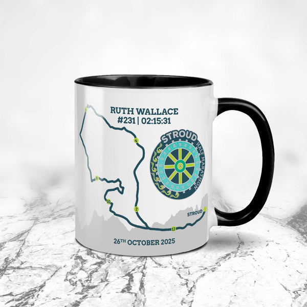 Official Stroud Half Marathon 2025 Personalised Route Mug - EllieBeanPrints