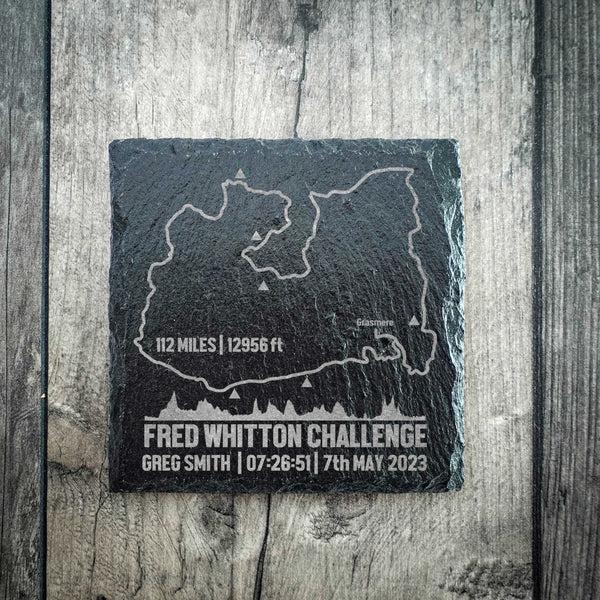Personalised Fred Whitton Challenge Slate Coaster - EllieBeanPrints