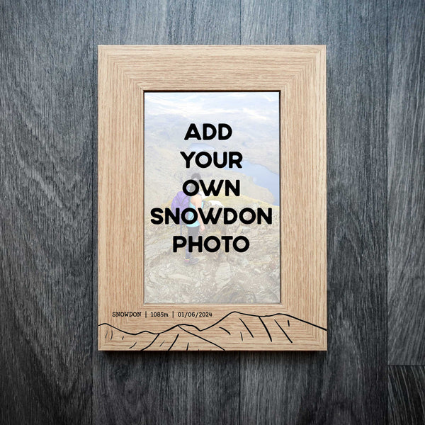 Personalised Snowdon/Yr Wyddfa Summit Laser Engraved Frame ...