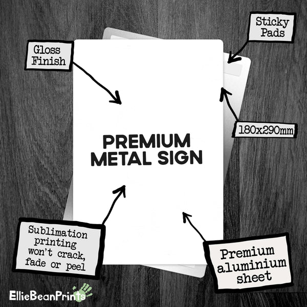 Personalised Future Cycling World Champion Birth Details Metal Sign ...