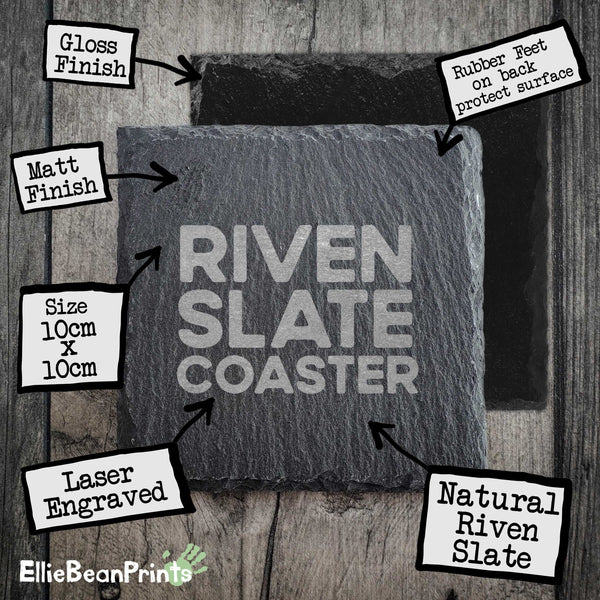 Personalised Snowdonia Marathon Slate Coaster | Marathon Eryri Slate C ...