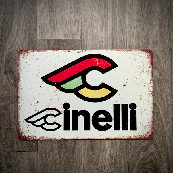 Cinelli Classic Logo Retro Cycling Sign - EllieBeanPrints