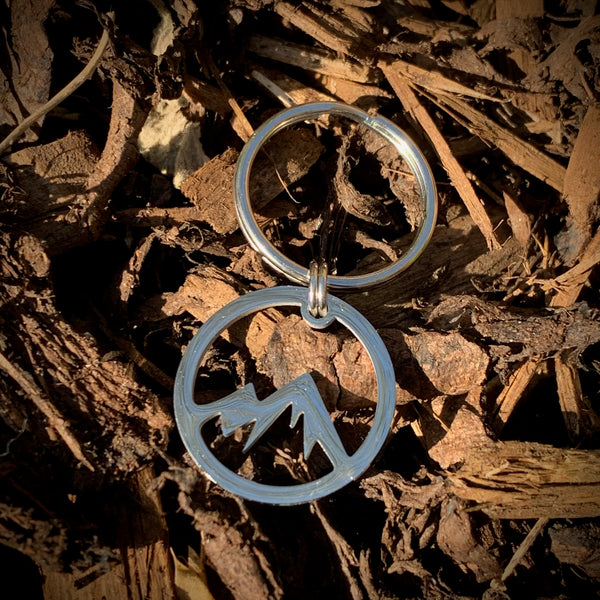 Stunning Stainless Steel Mountain Key Ring: Elevate Your Everyday Adve ...