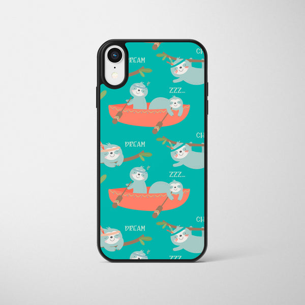 Chilling Cute Sloths Phone Case - EllieBeanPrints