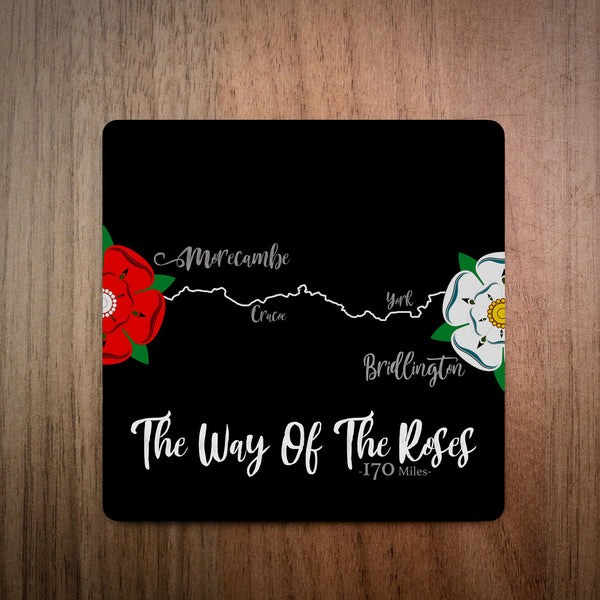 Way Of The Roses Coaster - EllieBeanPrints