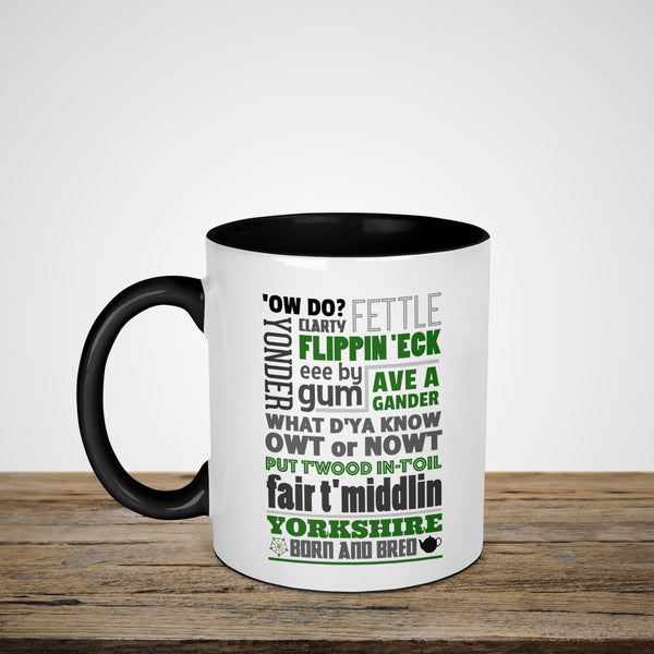 Yorkshire Dialect Mug - Free UK Delivery - EllieBeanPrints